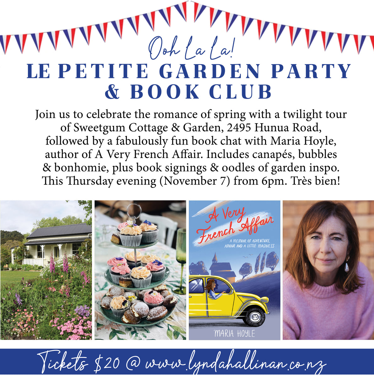 Le Petite Garden Party & French Book Club, Thurs November 7 from 6pm ...